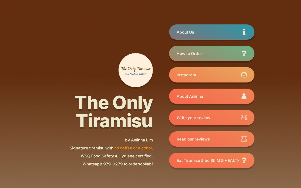 The Only Tiramisu